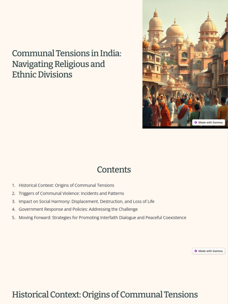 Communal Tensions in India Navigating Religious and Ethnic Divisions ...