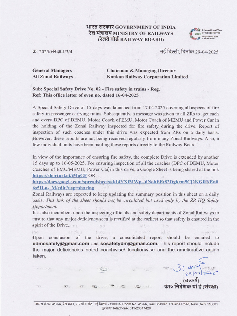 Fire Safety Drive Extension Letter | PDF
