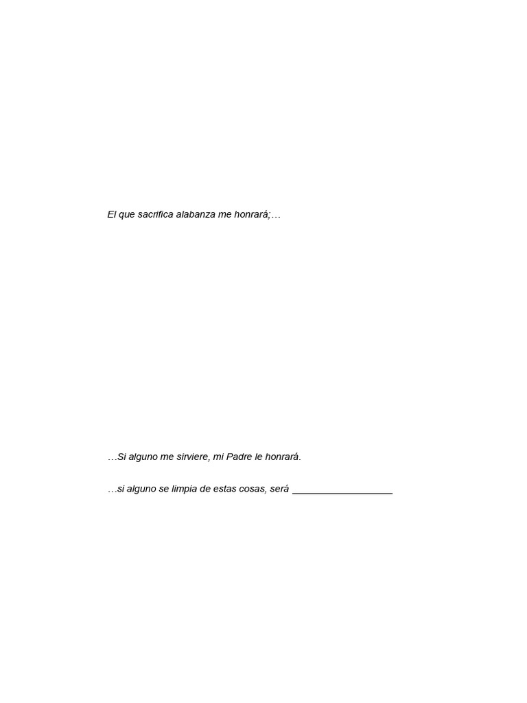 Formas de Honrar a Dios en la Fe | PDF | Contenido bíblico