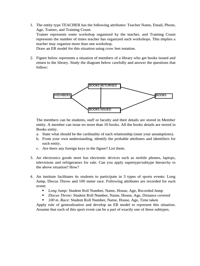 Practice ER Model | PDF