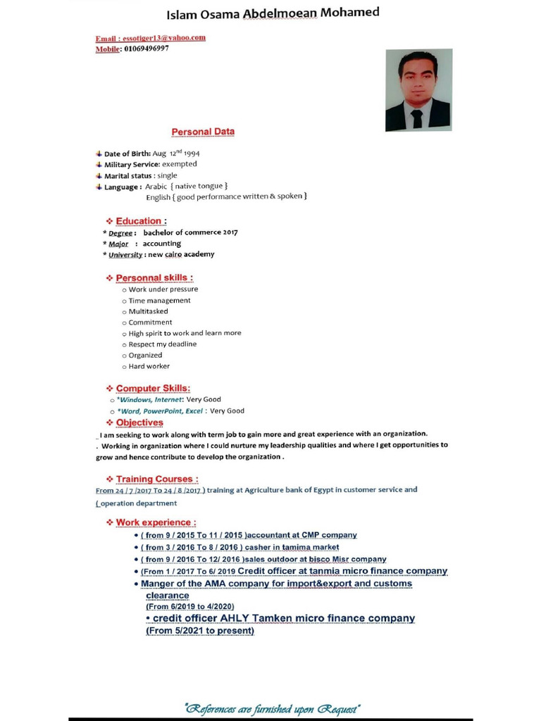 Islam CV BDF (1) - 1 | PDF