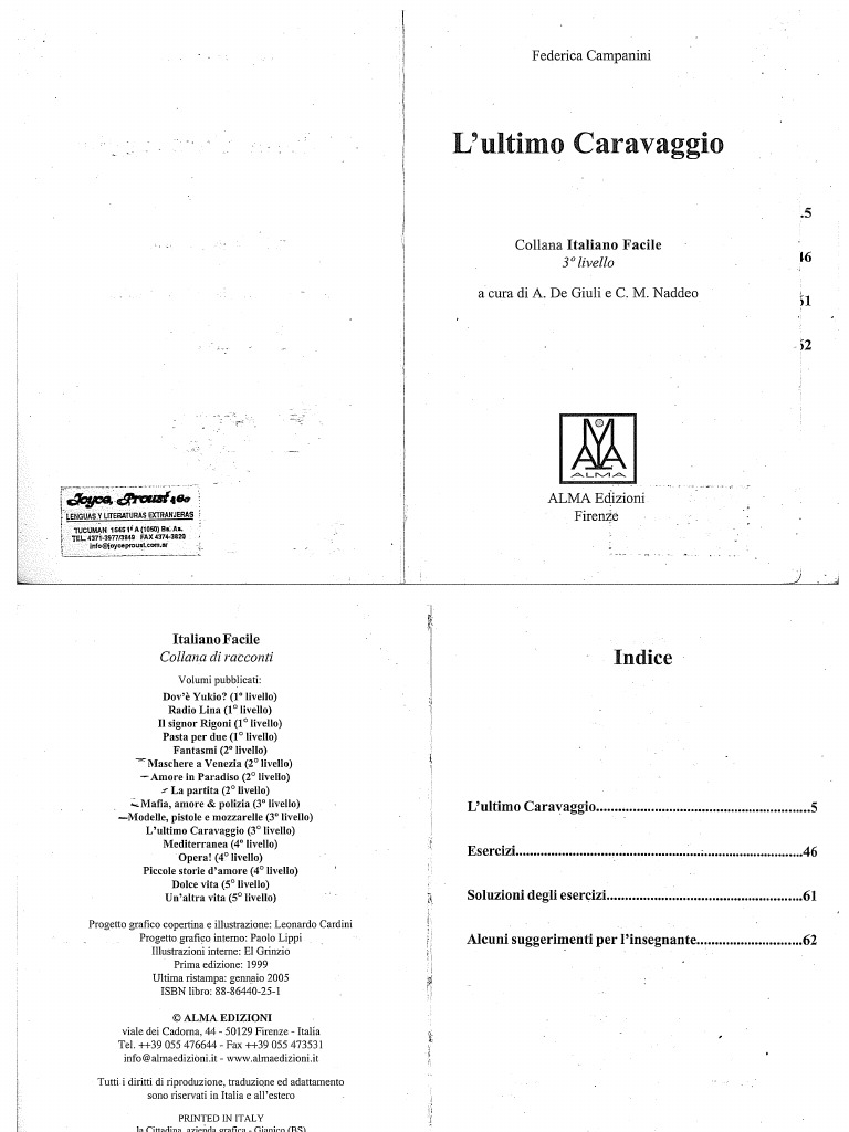 B1_L´ultimo Caravaggio | PDF