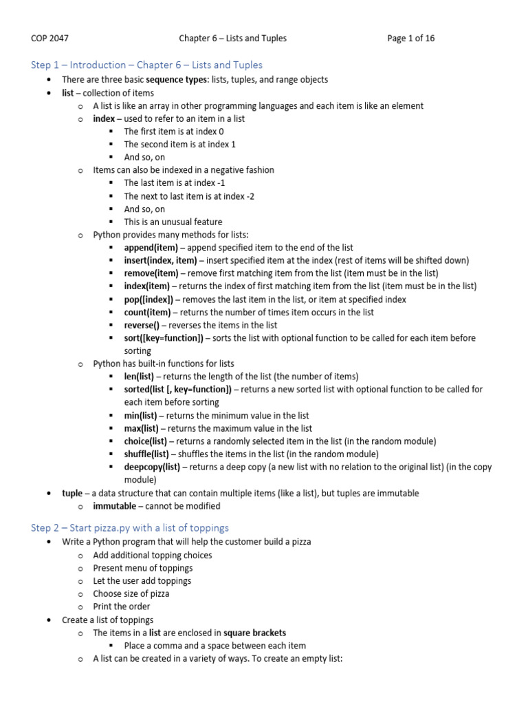 C2047 Ch06 Lecture Pizza | PDF | Computer Programming | Software Engineering
