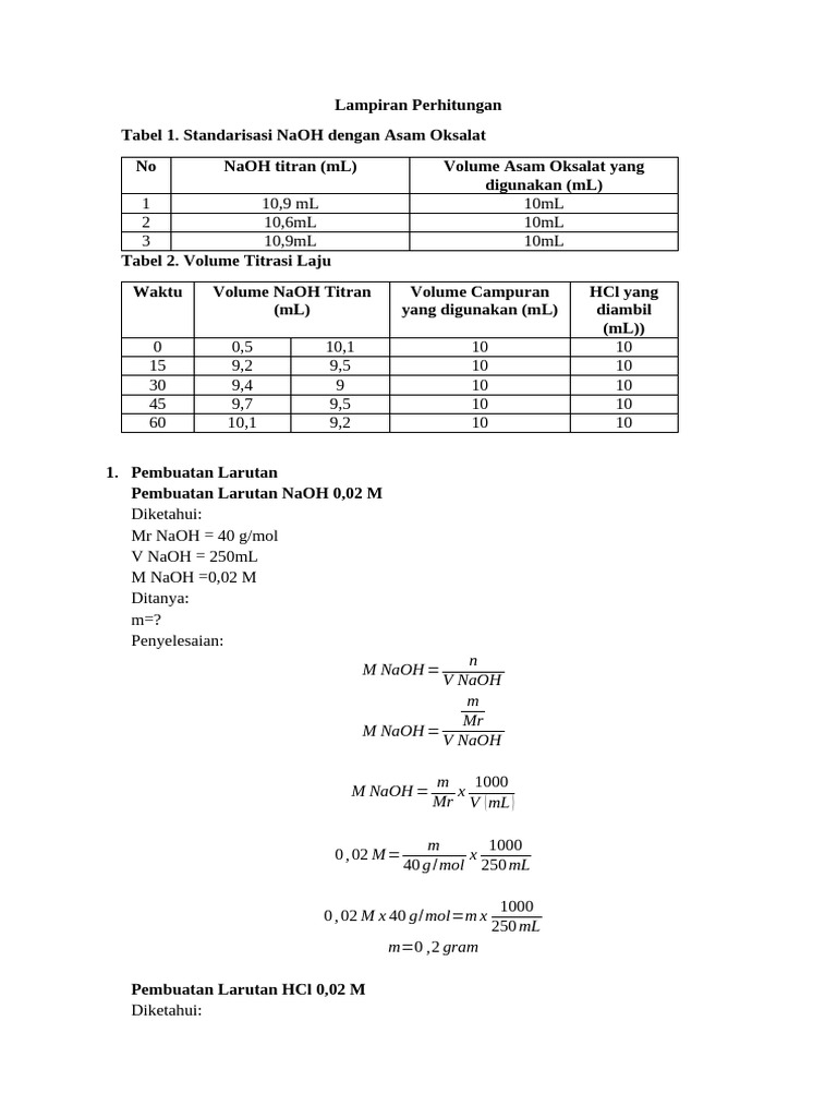 Lampiran Perhitungan | PDF