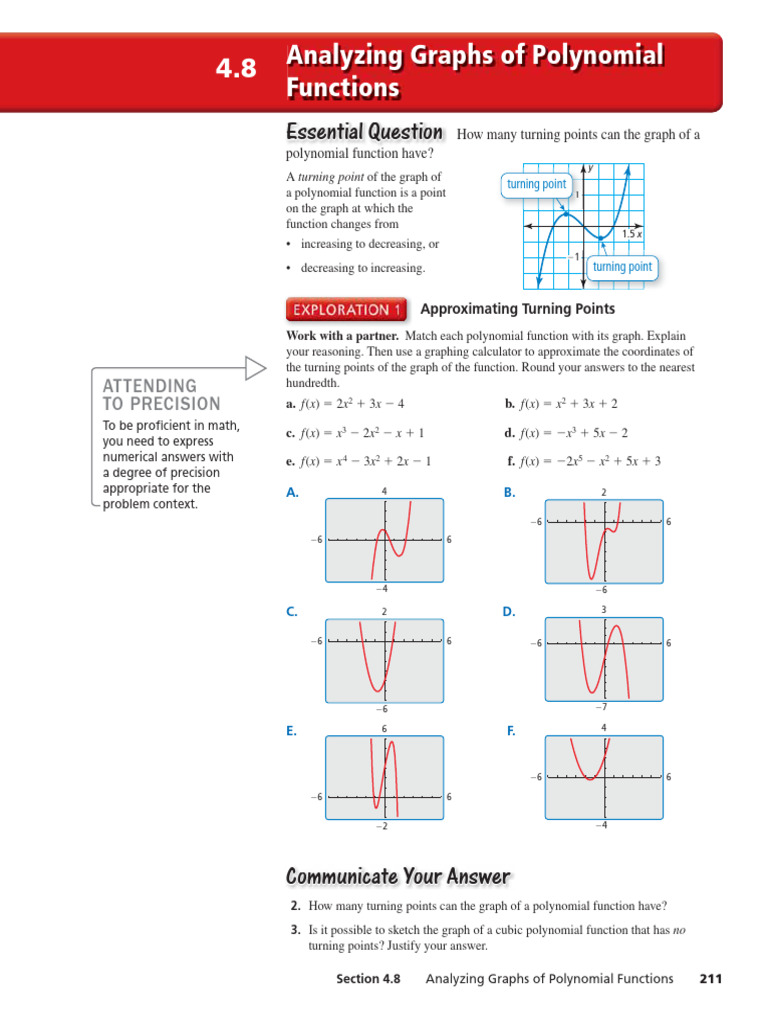 Polynomials Reference 1 | PDF | Zero Of A Function | Function (Mathematics)