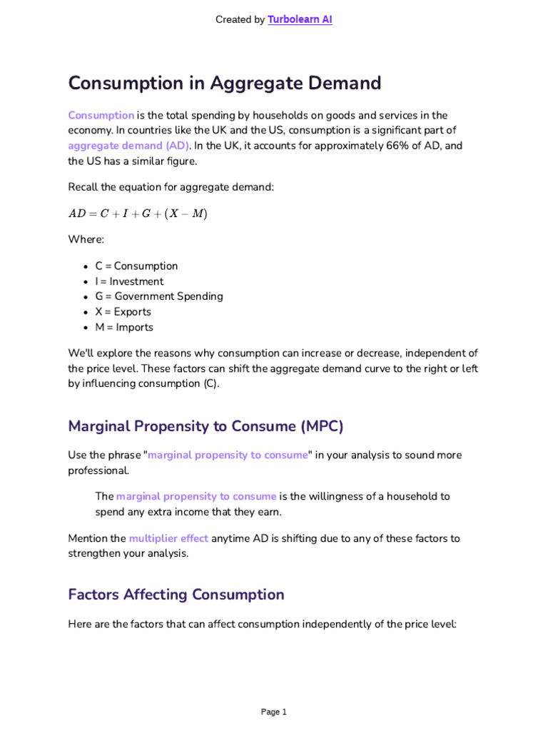 5) Consumer Spending and Aggregate Demand | PDF | Consumption ...