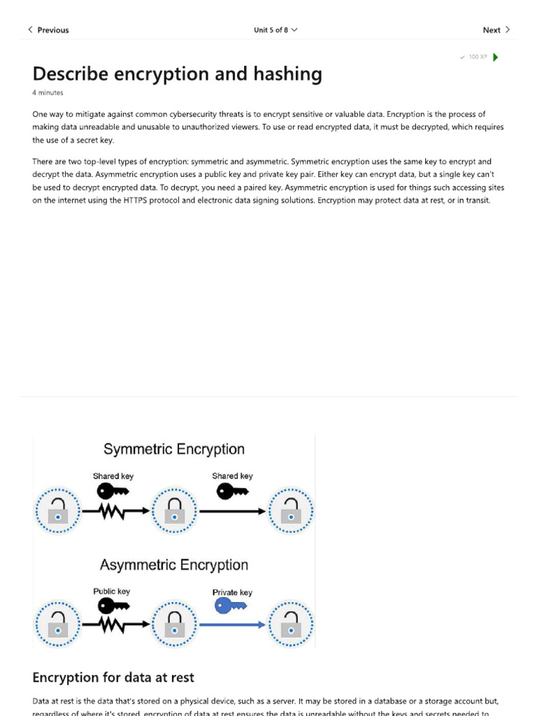 Describe Encryption and Hashing | PDF