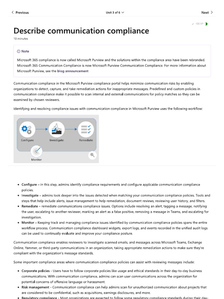 Describe Communication Compliance | PDF