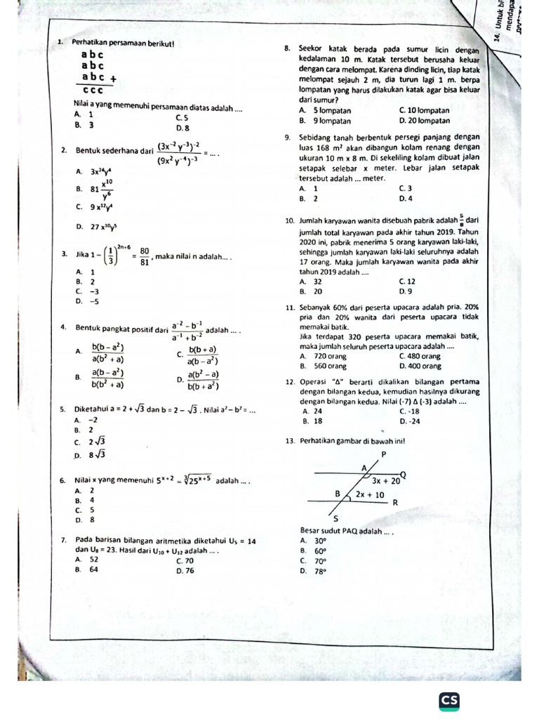 Latih OSN Matematika | PDF
