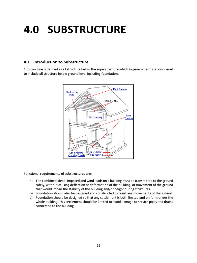 Substructure Superstructure DBT114 | PDF | Concrete | Foundation (Engineering)