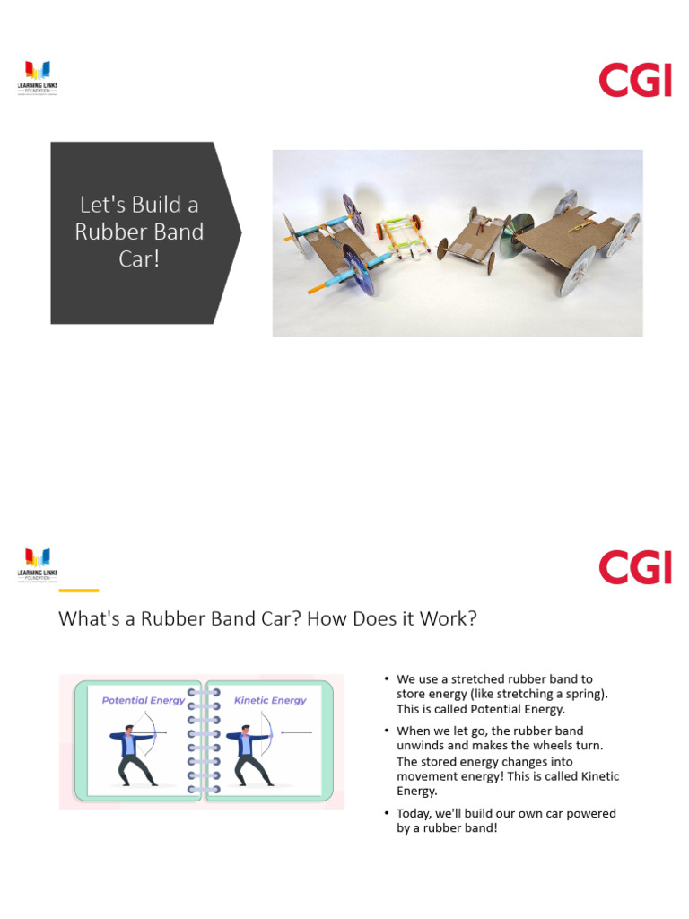Build Your Own Rubber Band Car | PDF | Axle
