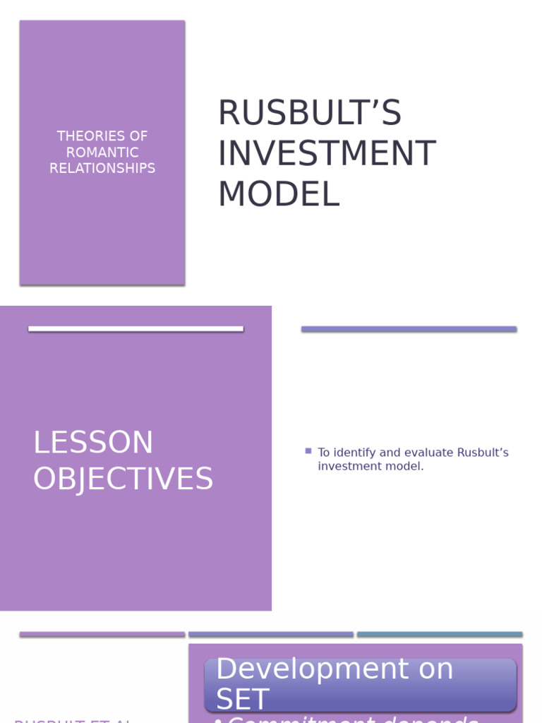Theories of Romantic Relationships - Rusbult's Investment Model | PDF ...