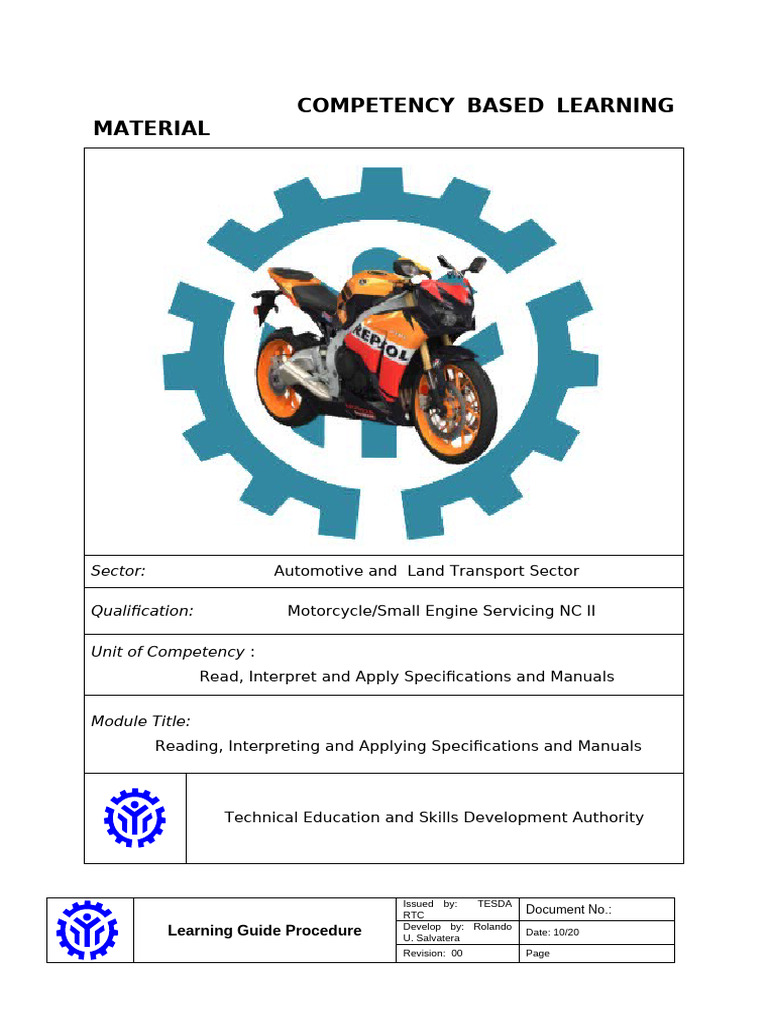 4. Read-Interpret-and-Apply-Specifications-and-Manuals | PDF | Brake ...