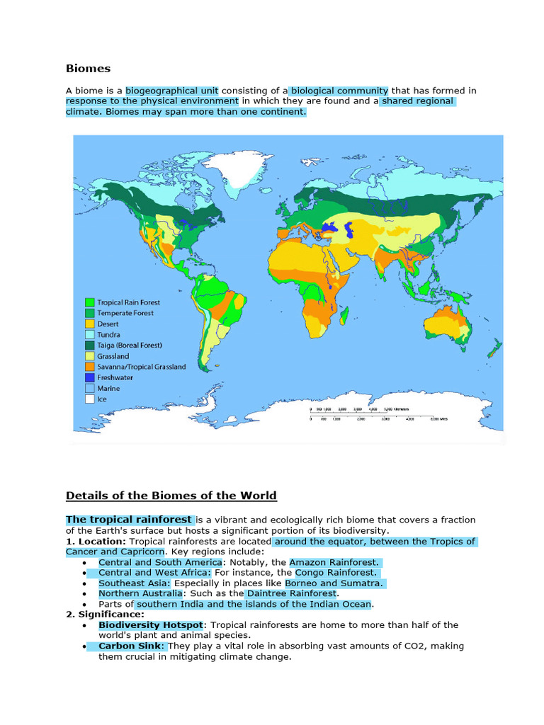 Classroom 0 Biomes of The World | PDF | Grassland | Desert