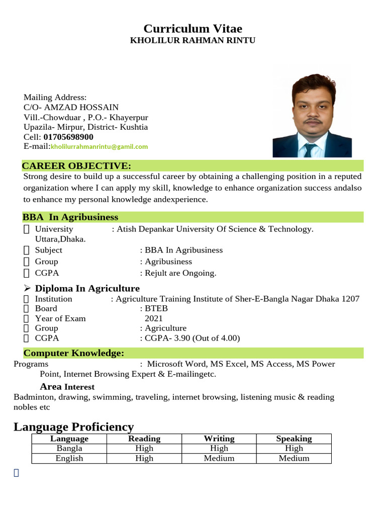 RINTU CV - Uddated Sign 2024 | PDF