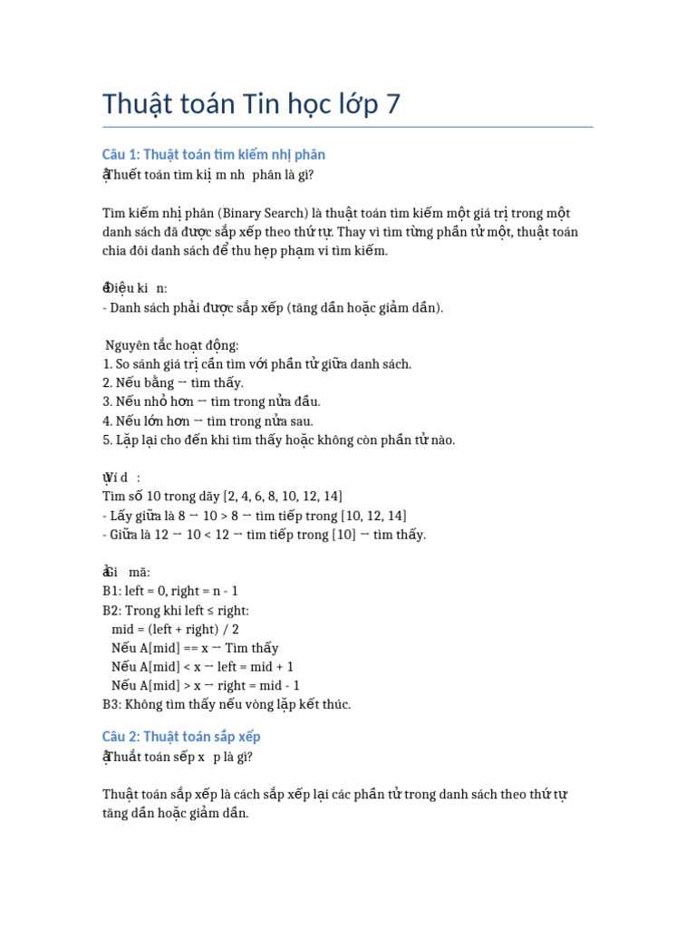 Tuluan Tin Hoc Lop7 | PDF