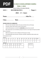 2024 KCSE MATHS pp1 | PDF
