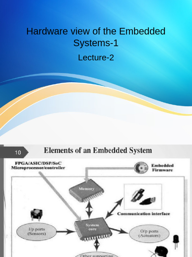 Hardware View of The Embedded Systems-1 - Anz | PDF | Microcontroller | Central Processing Unit
