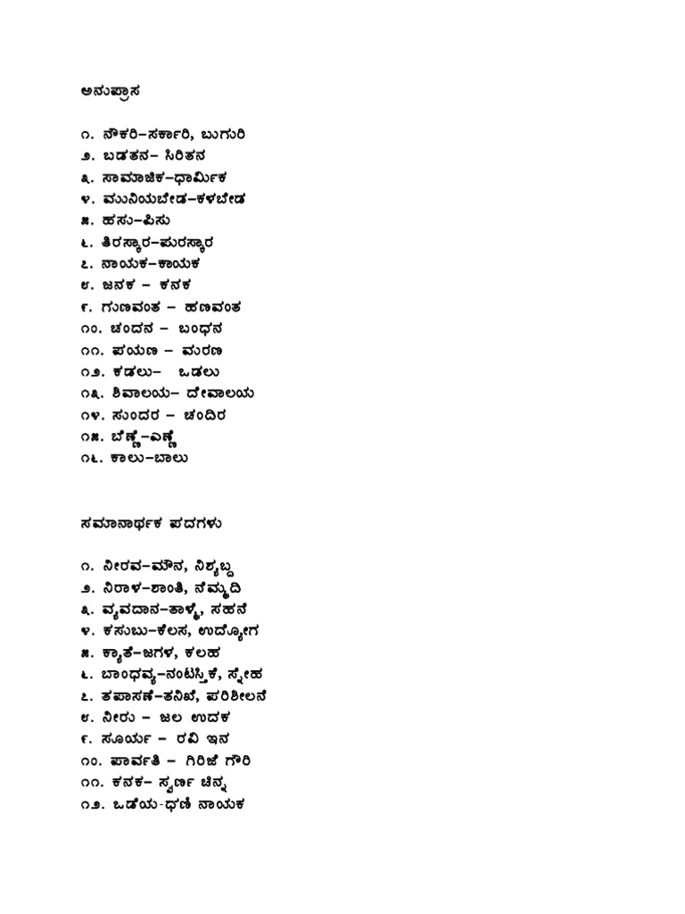 Kannada Anubandha | PDF