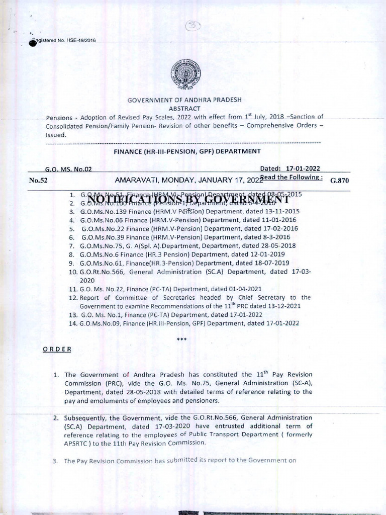 AP Adoption of Revised Pay Scales 062d1178fec6977 49873733 | PDF ...