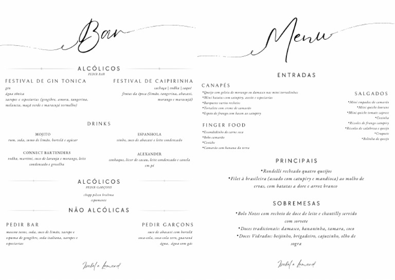 Bar Menu | PDF