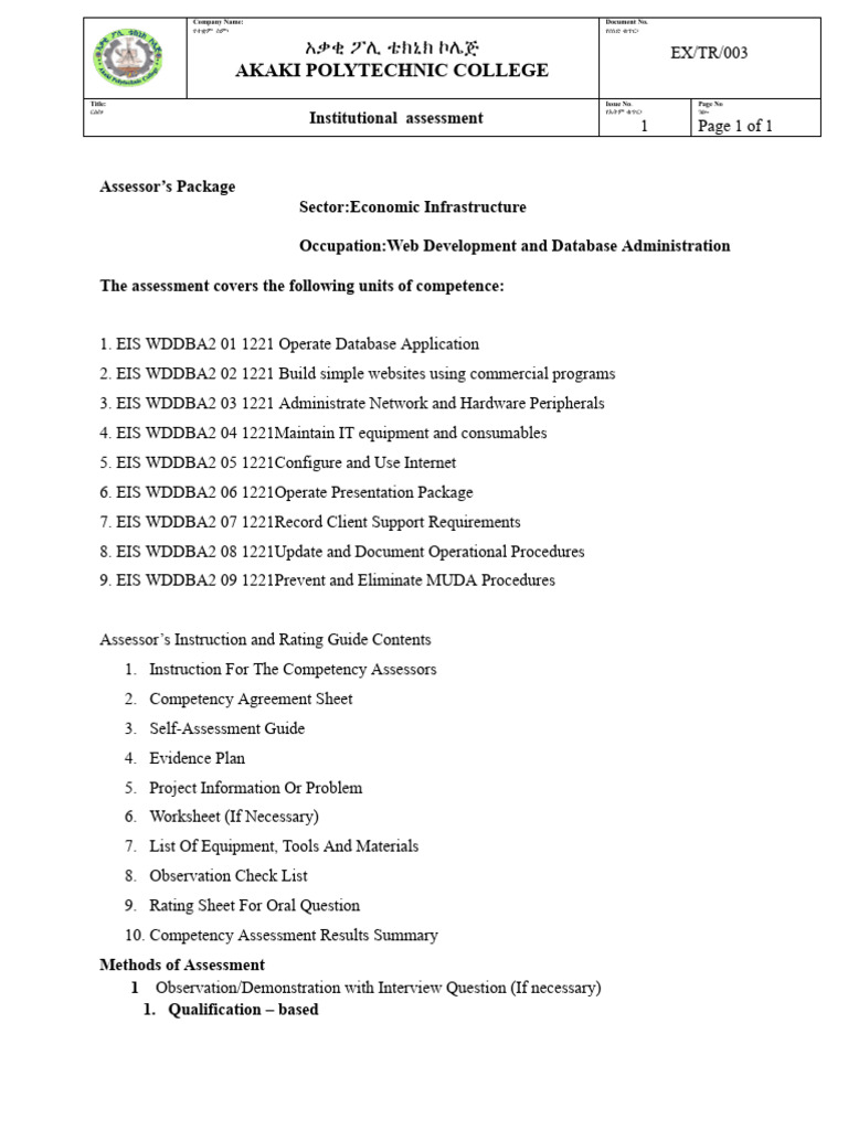 Web Development Assessment Guide | PDF | Http Cookie | Databases