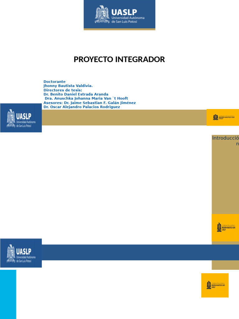 PLANTILLA PROYECTO INTEGRADOR | PDF