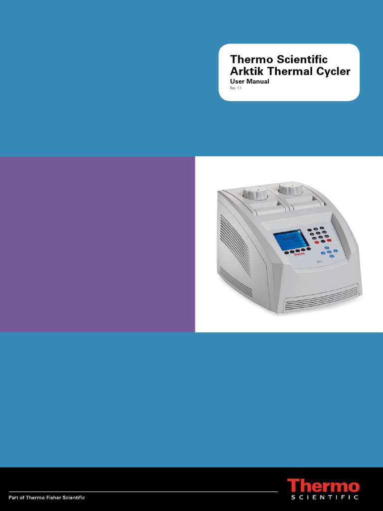 Arktik Thermal Cycler User Manual | PDF | Polymerase Chain Reaction