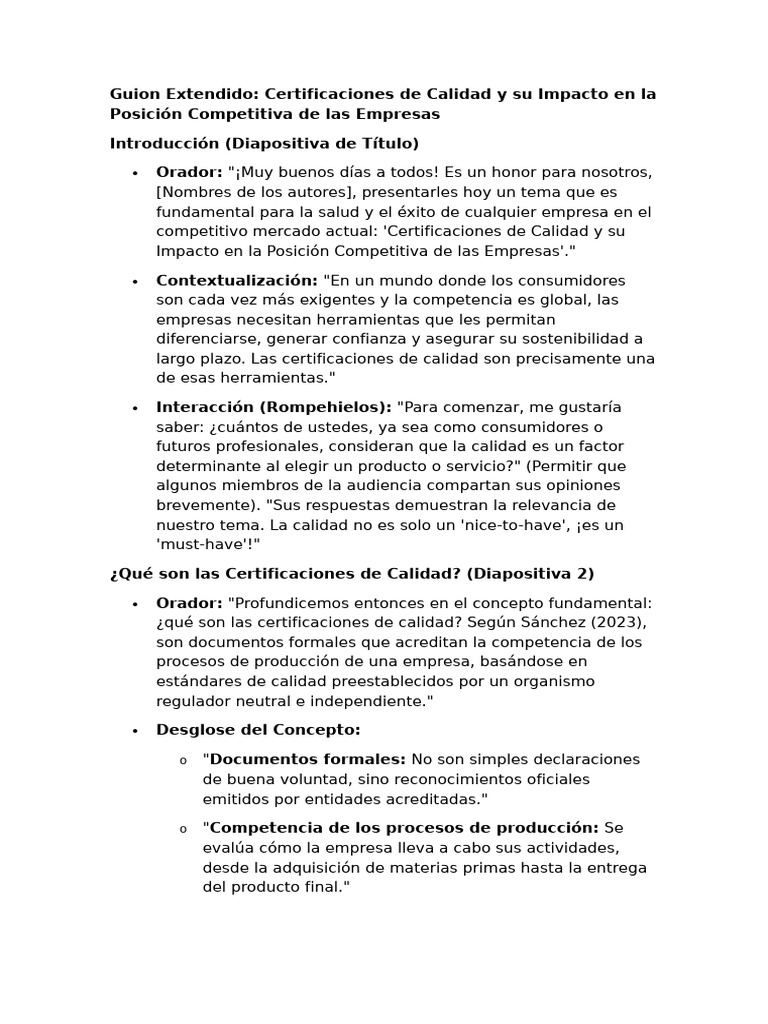 Guin de Exposicion | PDF | Calidad (comercial) | Seguridad alimenticia