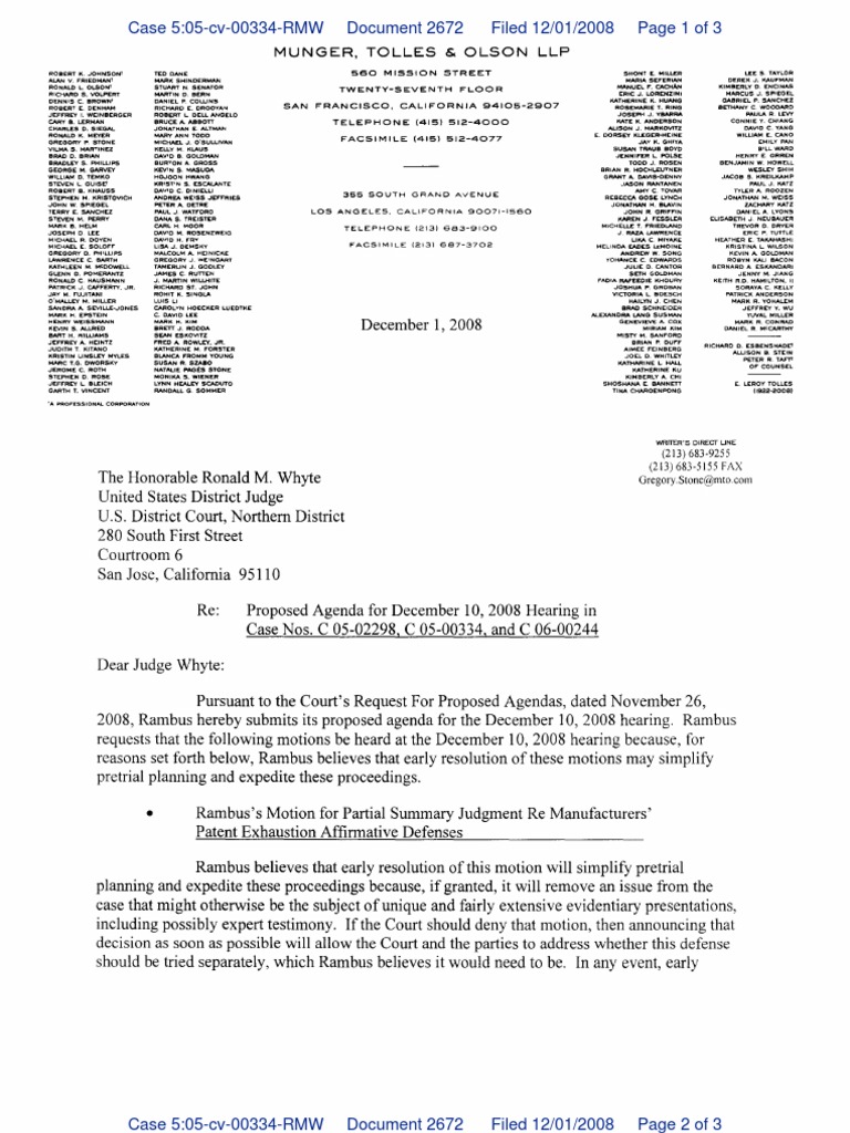 Munger, Tolles Olson LLP | Download Free PDF | Daubert Standard | Summary Judgment