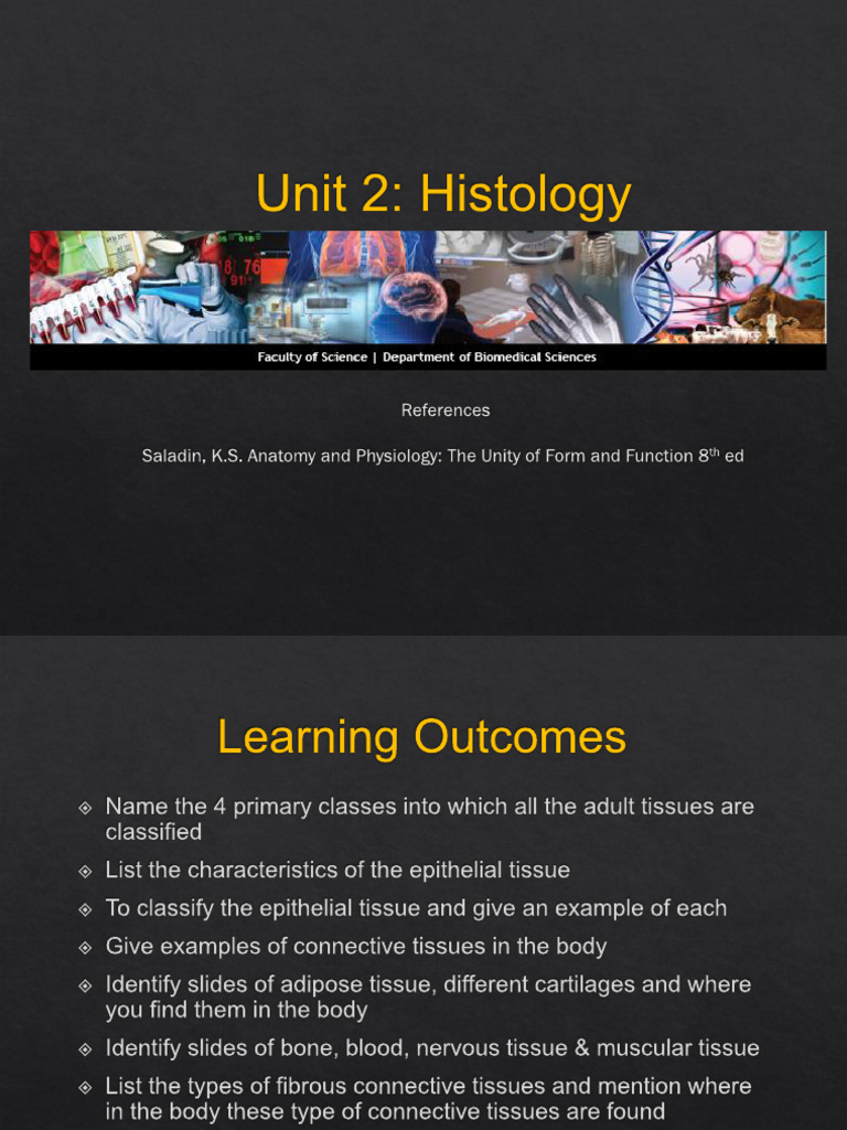Unit 2 - 3histology and Integumentary System .PPT - 2021 | PDF