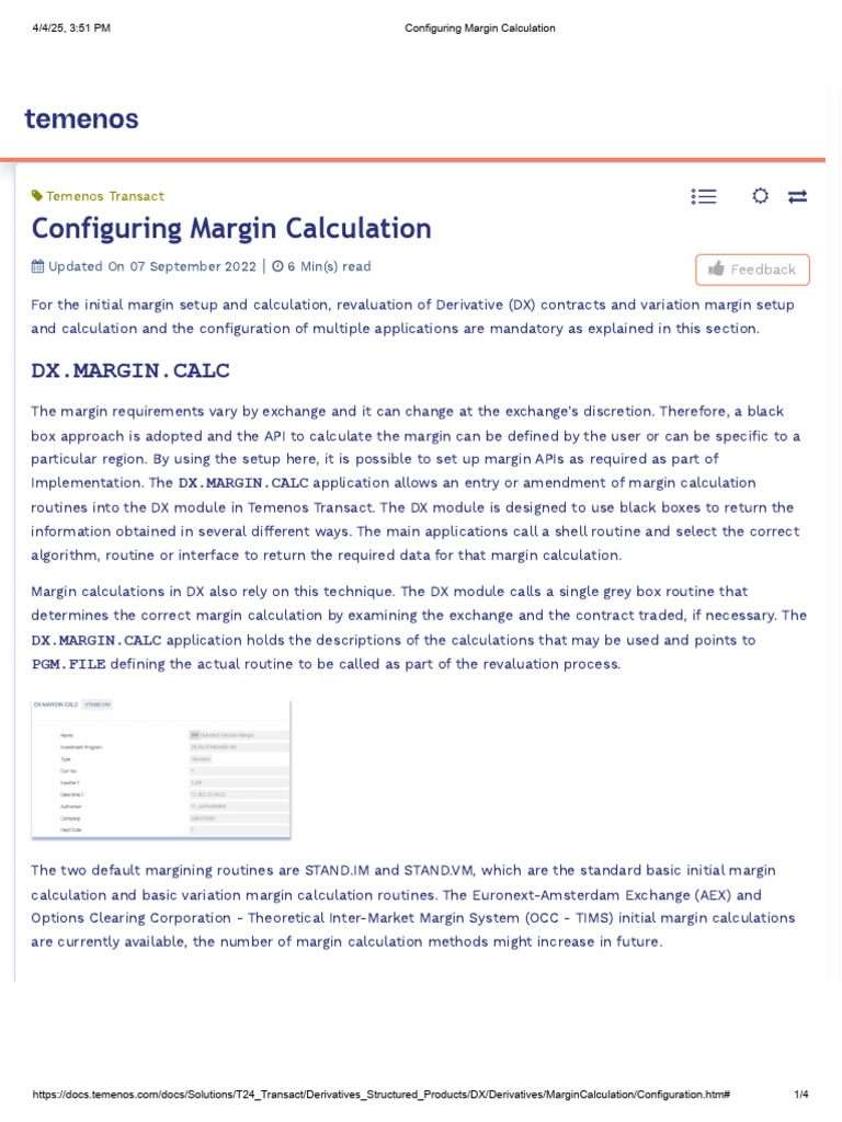 Configuring Margin Calculation | PDF | Computing | Software Engineering