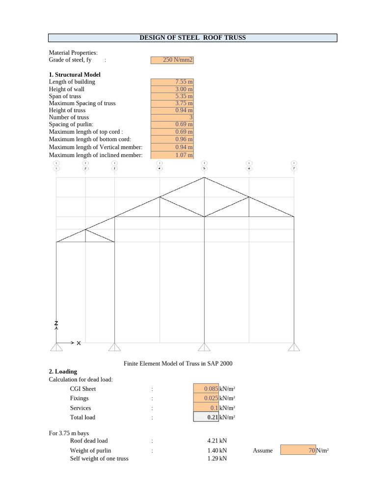 22.detail Design of Truss | PDF | Truss | Structural Engineering