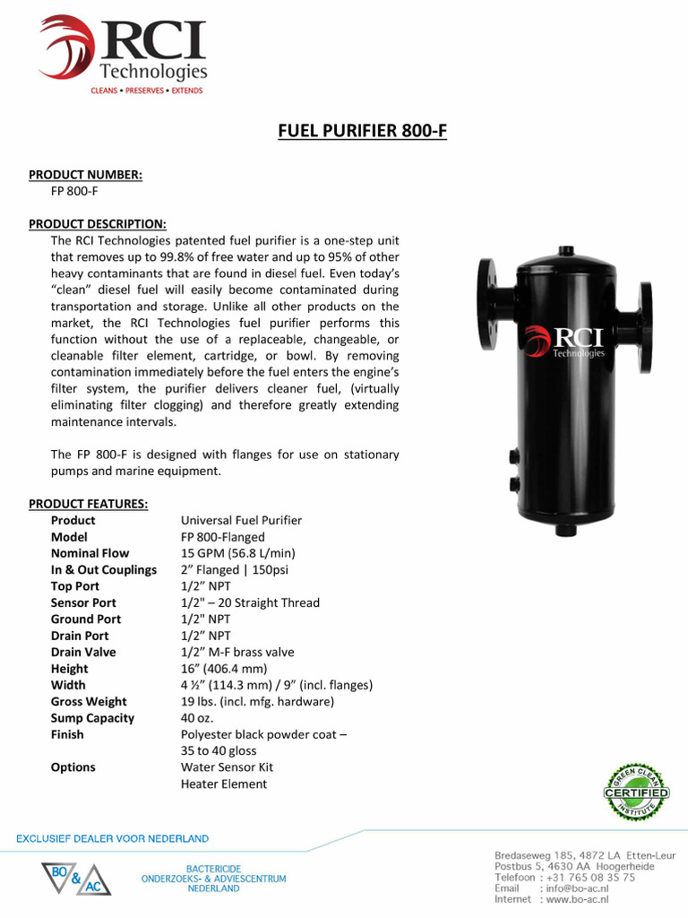 FP_800F_Spec_Sheet2017 | PDF