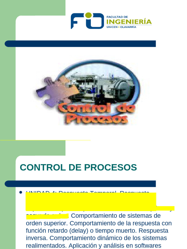 CONTROL DE PROCESOS_U4-A_2025 | PDF | Sistema de control | Matemáticas Aplicadas