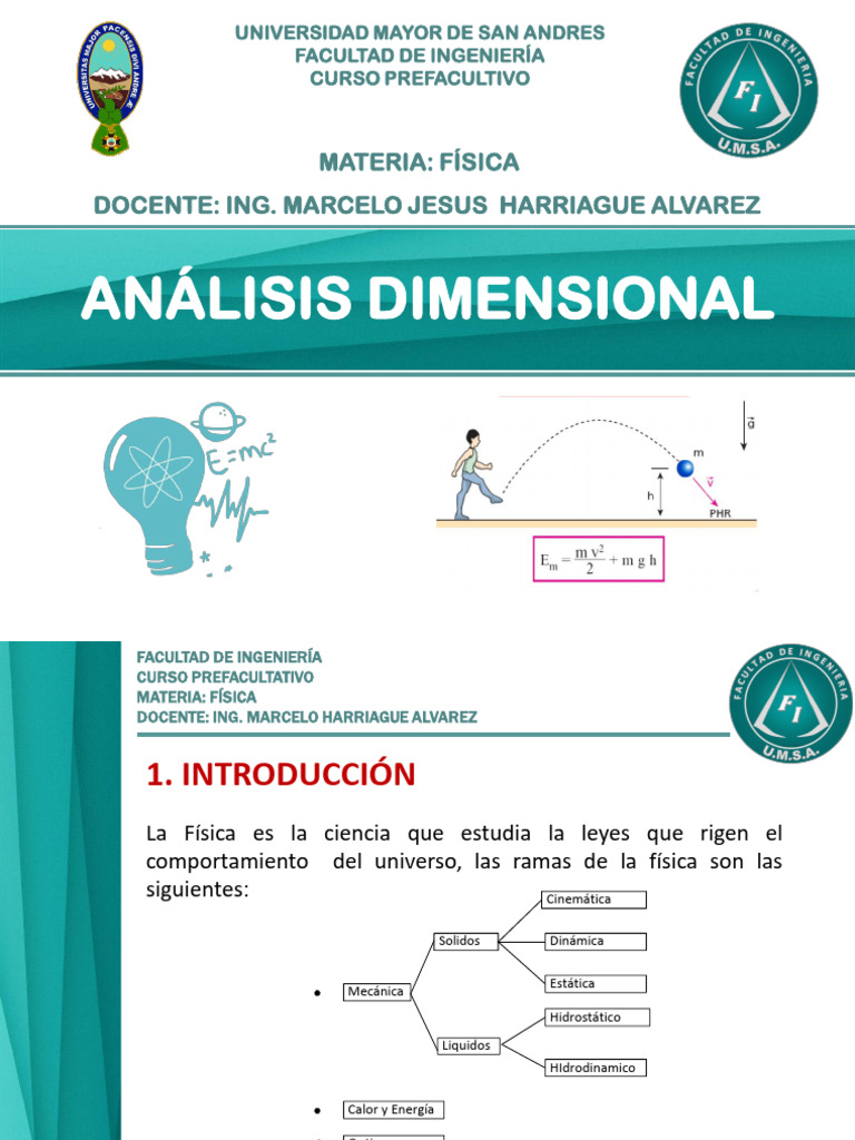 Analisis Dimensional | PDF | Dimensión | Física