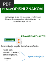 Interpunkcijski Znakovi Tačka I Dvotačka | PDF