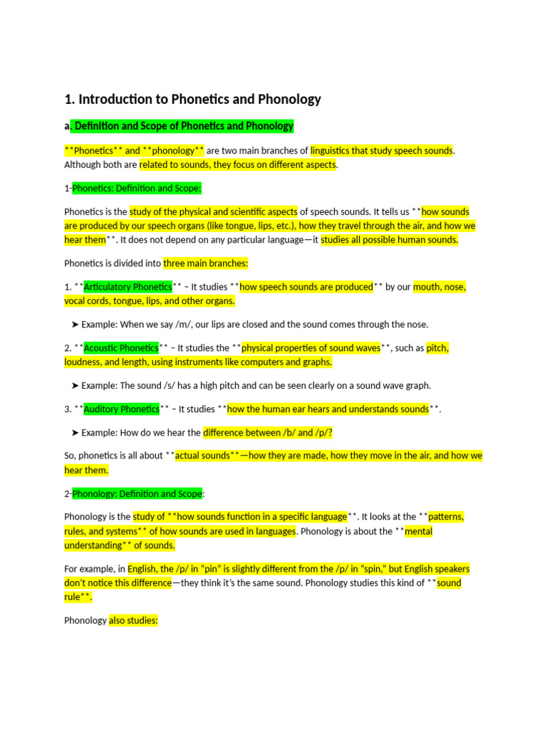 Phonetics and Phonology - Mids | PDF | Phonetics | Phoneme
