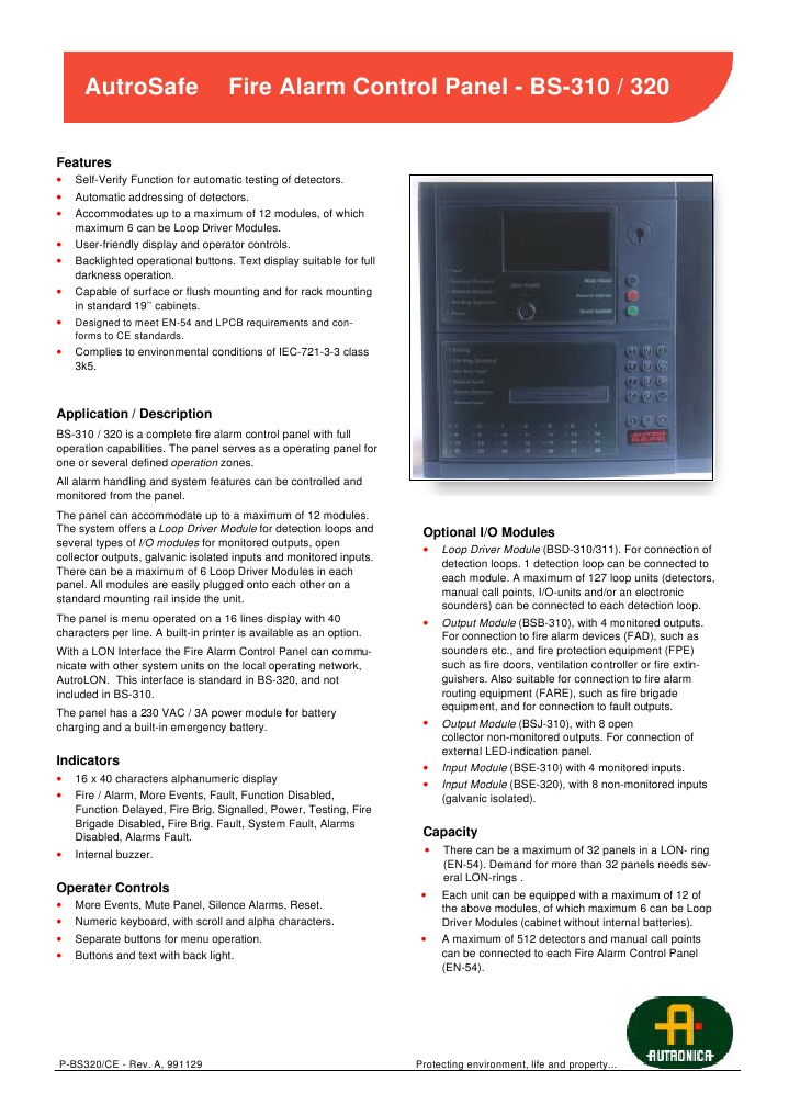 Panel de Alarmas Autrosafe | PDF | Input/Output | Manufactured Goods
