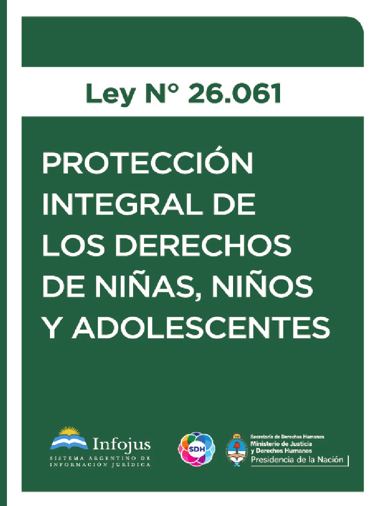 Ley 26.061: Derechos de Niños y Adolescentes | PDF | Trabajo infantil ...