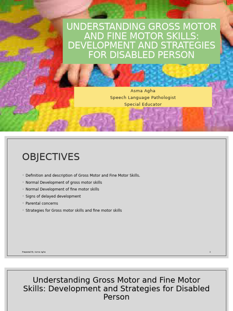 Gross Motor and Fine Motor | PDF | Motor Coordination | Balance (Ability)