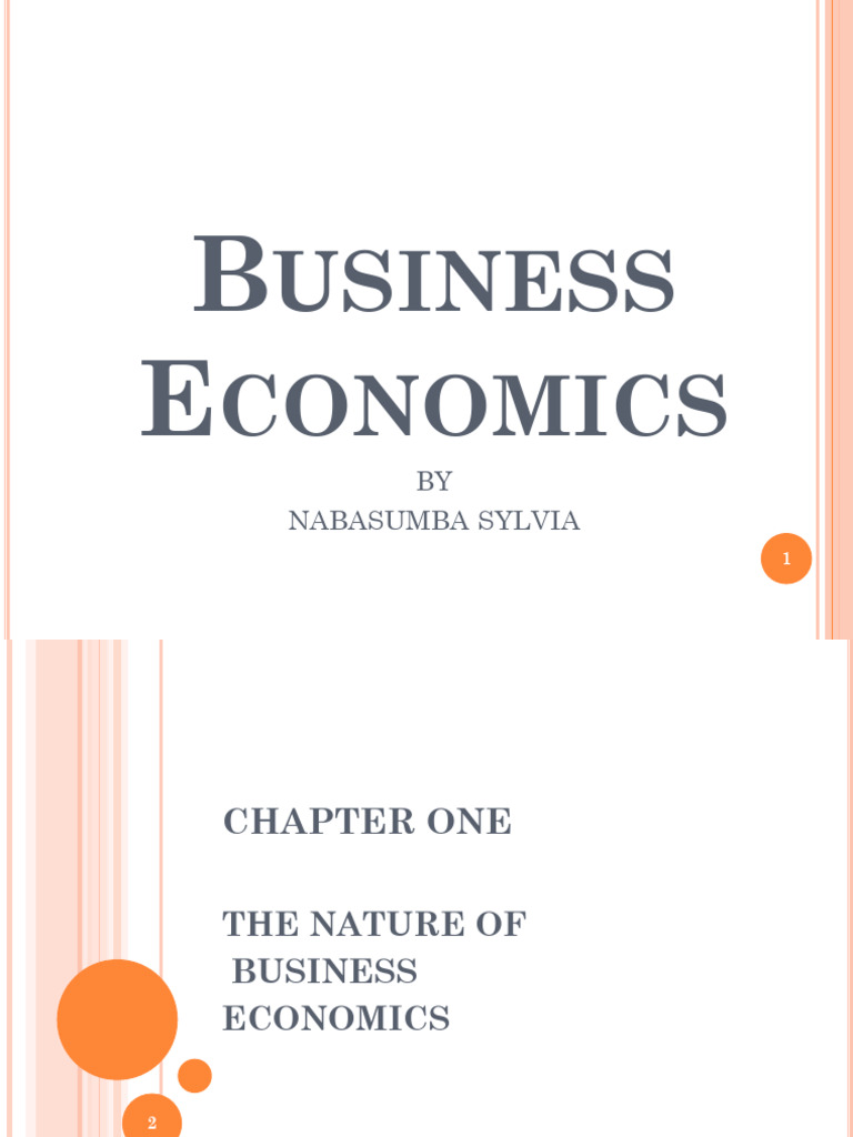 Introduction to Business Economics | PDF | Economics | Market Economy
