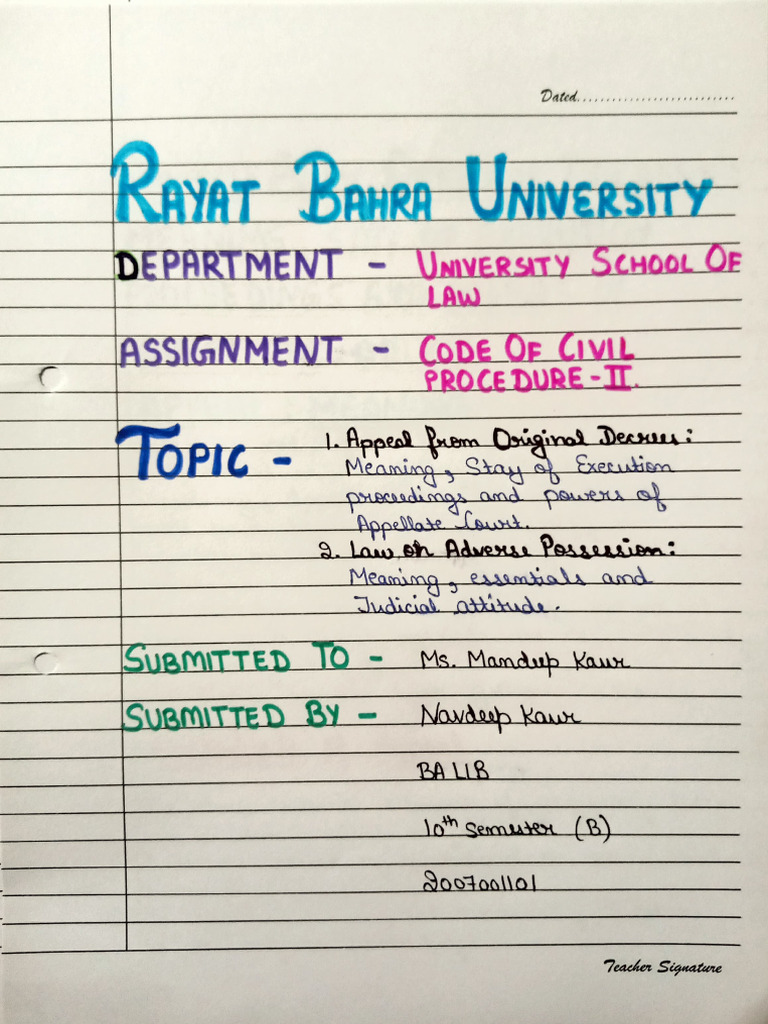 CPC Assignment | PDF