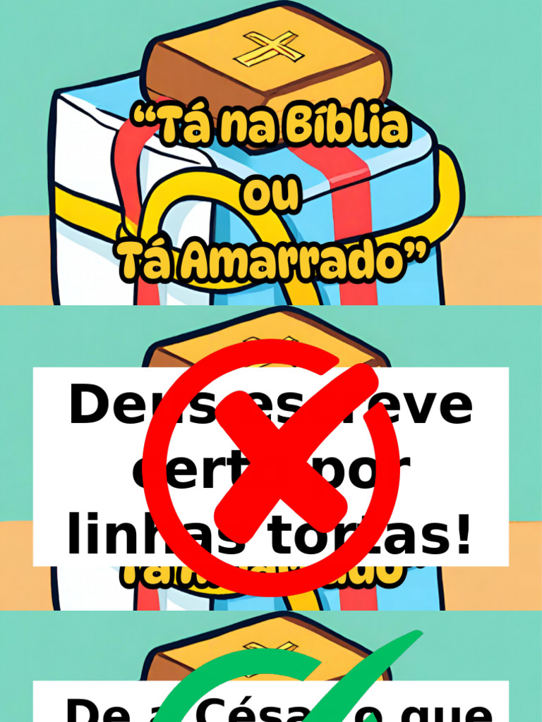 Ta na biblia ou ta amarrado - Gincana | PDF