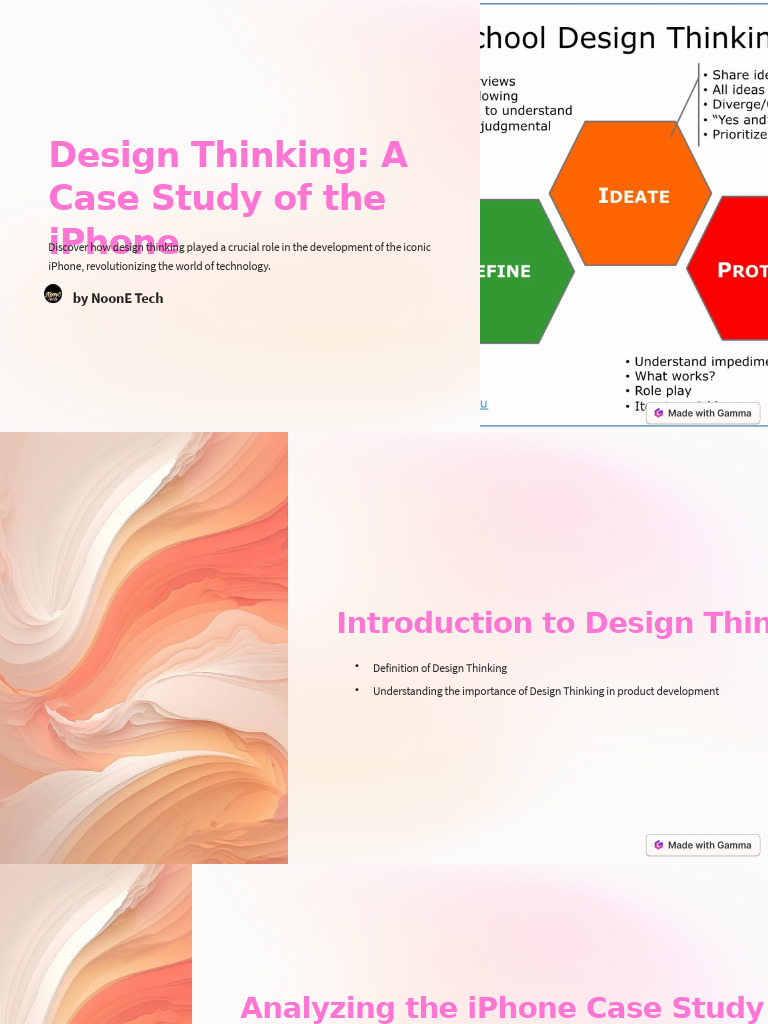 Design Thinking A Case Study of The Iphone | PDF