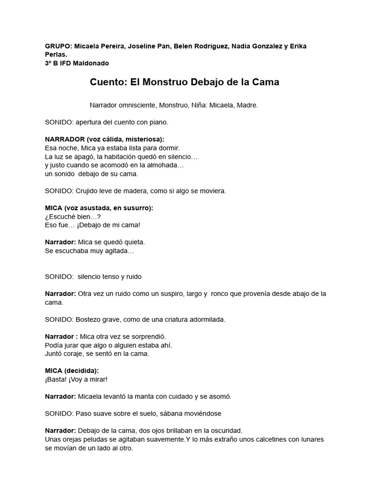 El Monstruo Debajo de La Cama | PDF