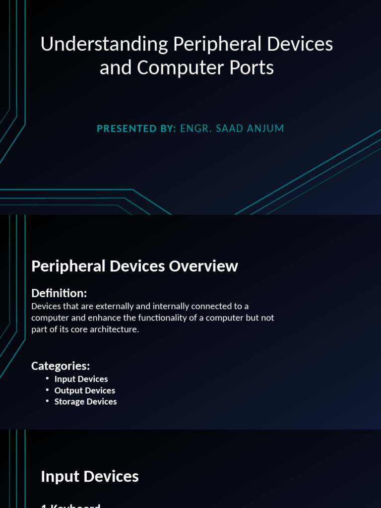 Understanding Computer Ports and Peripheral Devices | PDF