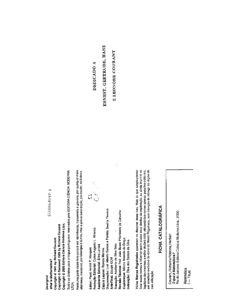 O Que e Matematica - Richard Courant e Herbert Robbins | PDF