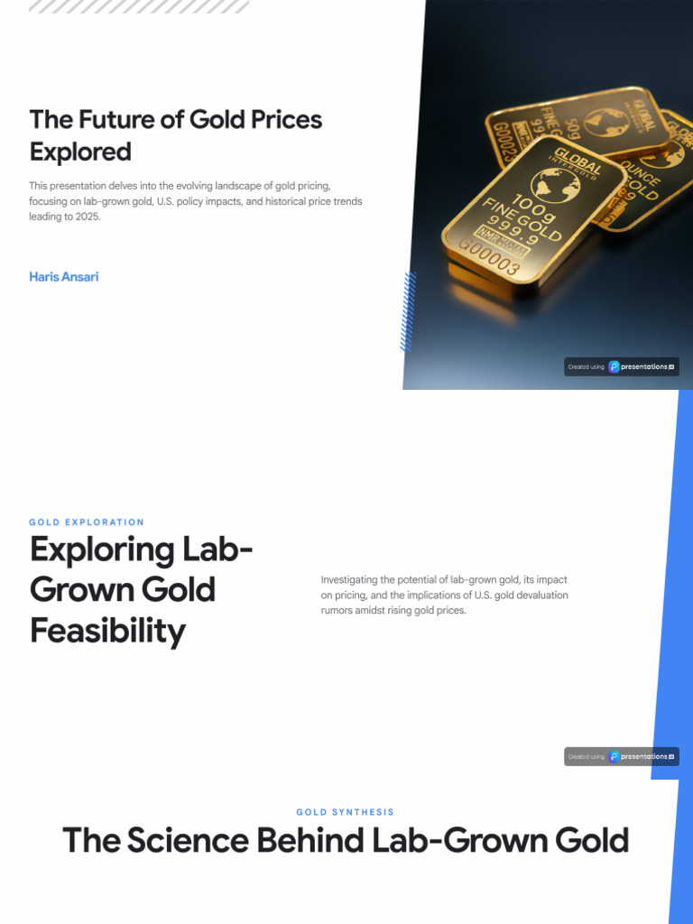 The Future of Gold Prices - Lab-Grown Gold, U.S. Policy, and Historical ...