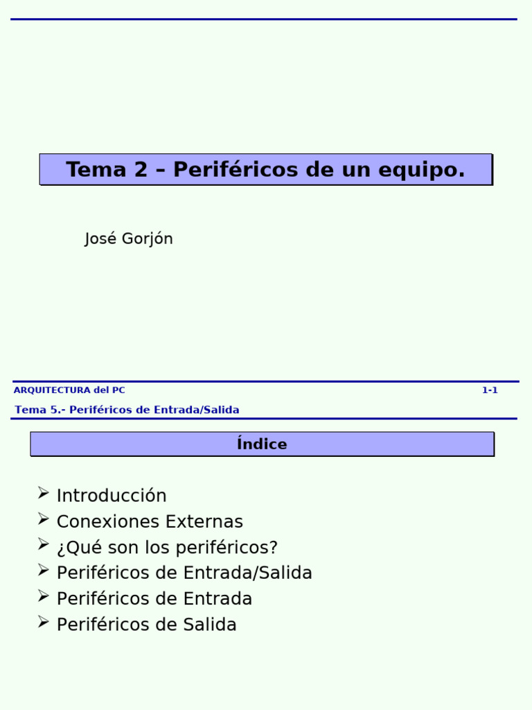 Perifericos Adaptados Al Curso | PDF | USB | Periférico